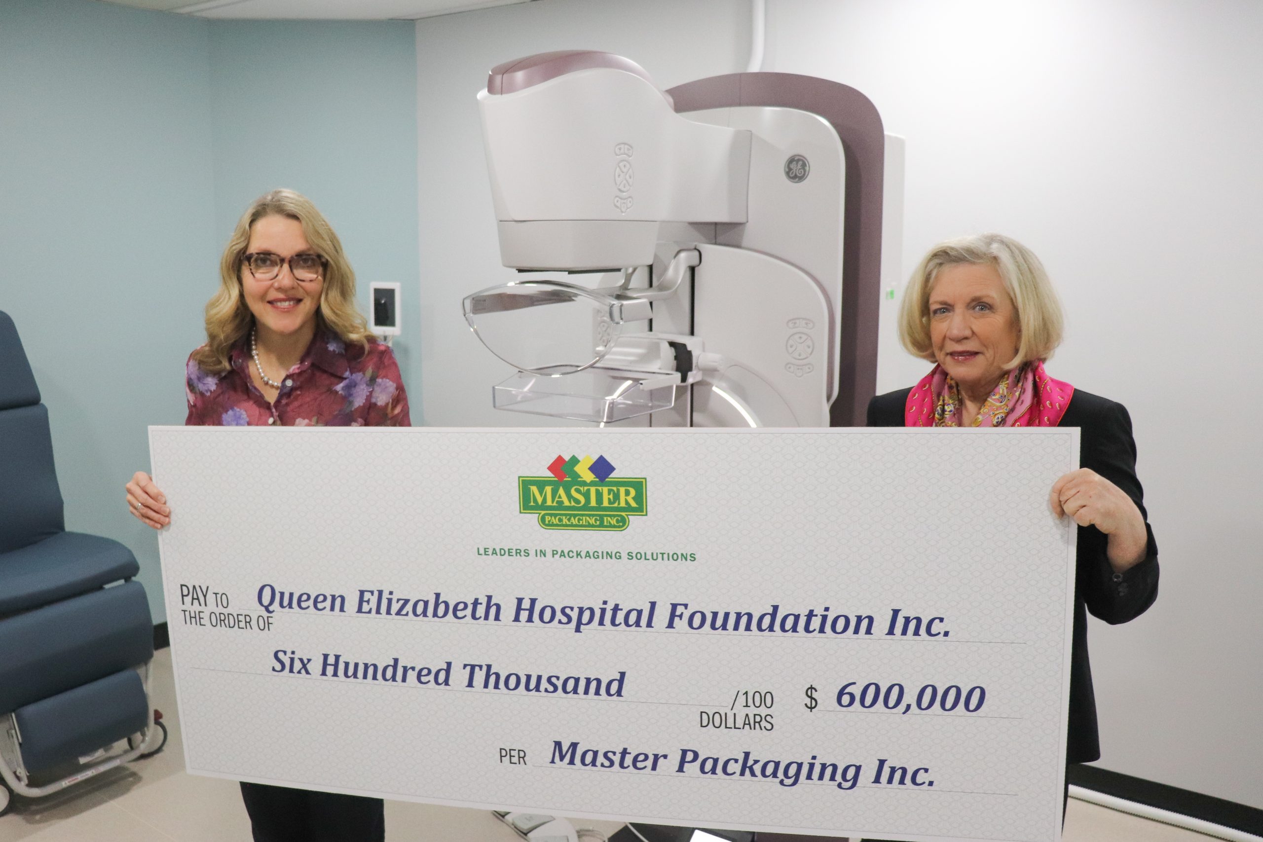 QEH FoundationQEH Digital Mammography Machine Funded with $600,000 Gift from Master Packaging ...